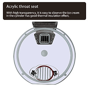 Mvckyi Commercial 40L/H Hard Ice Cream Machine, Fast Cooling Ice Cream Sorbet Making Machine, Stainless Steel Gelato Maker Machine Italian Gelato Batch Freezer for Restaurant Kitchen Equipment