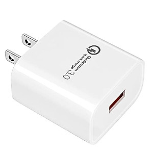 TPLTECH Quick Charge 3.0 Fast Wall Charger for TracFone LG Rebel 4 LTE L212VL/L211BL/237C/530G/Power L22C/Ultimate,LG G3 G4 V10 K10,Phoenix 2 K350N 3 4/K4,LG Rebel 2 X210/Rebel 3 L158VL Micro USB Cord