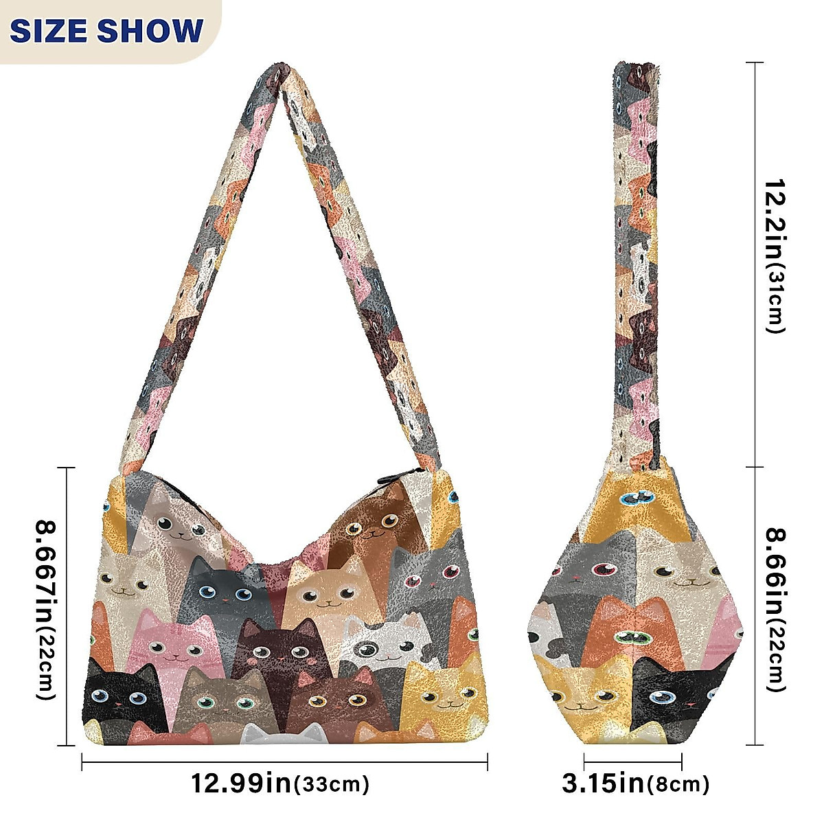 JSTEL Women Large Tote Top Handle Shoulder Bags Dragonfly Patern Ladies Handbag L