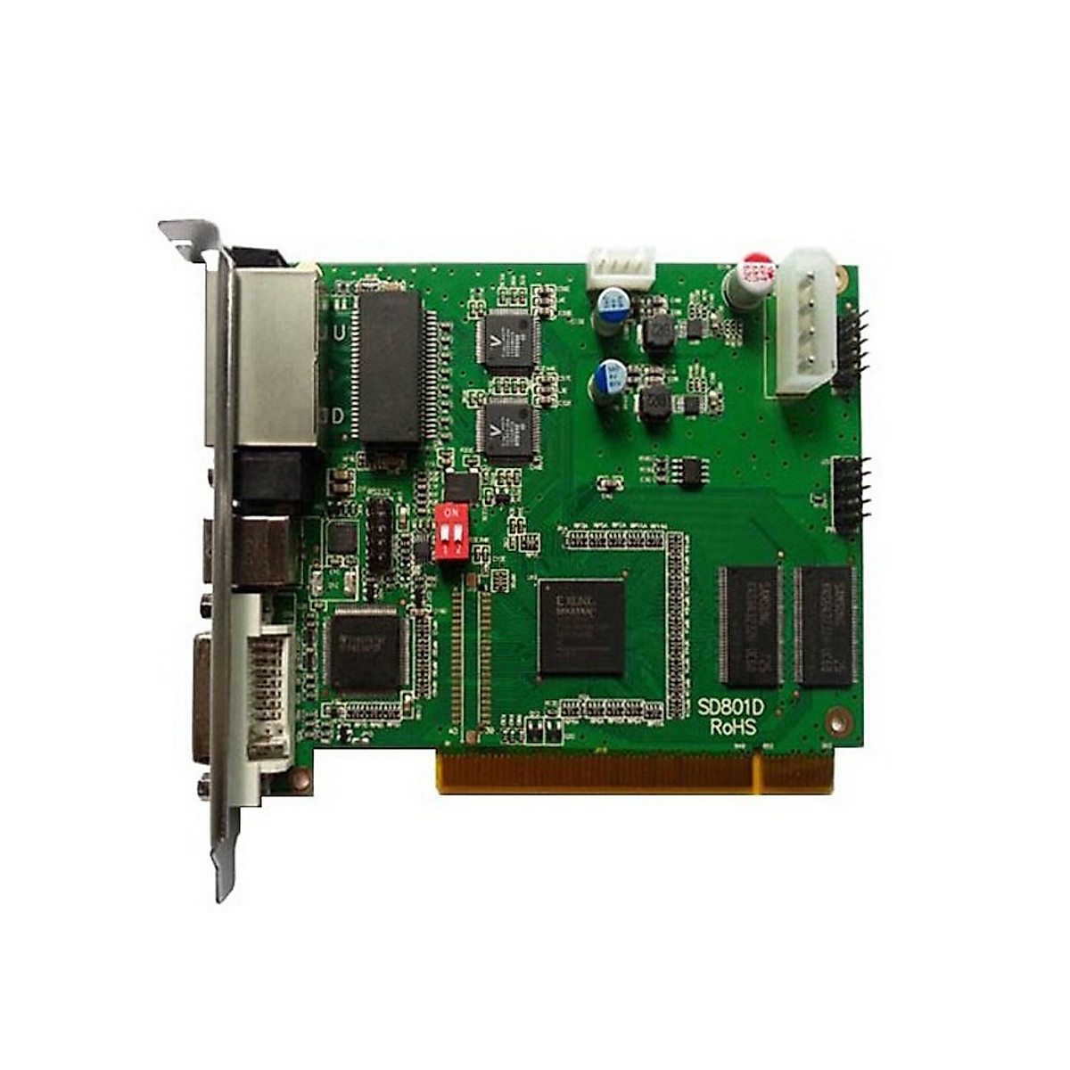 Quanmin TS802D Linsn Sending Card 2048x640 1600x800 1280x1024 Full Clolor LED Display Screen Sign Panel Synchronous Control System