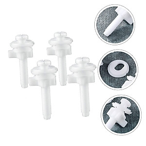 4pcs Toilet Screw Toilet Seat Accessory Toilet Seat Lid Fixing Screw Toilet Seat Cover Fixing Screw Toilet Seat Lid Screw Replacement Toilet Cover Screw Replacement