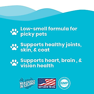 Omega 3 Fish Oil for Dogs and Cats | Premium Quality Omega 3 Supplement for Dogs and Cats (16 Ounce)