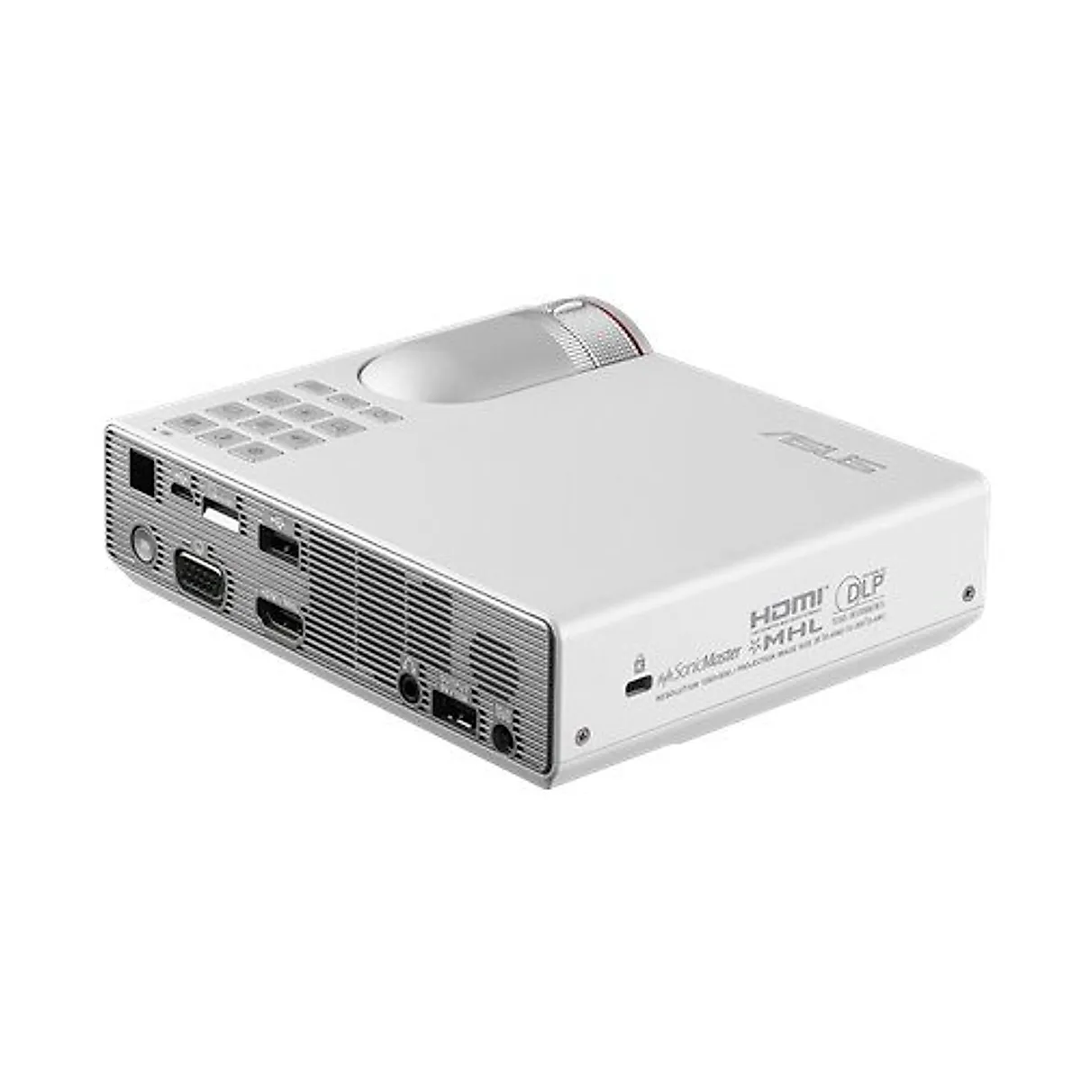 ASUS P3B Portable LED Projector with Speakers 800 Lumens WXGA (1280x800) HDMI VGA Wireless 12000mAh Battery Up to 3 hours | Media Player | Remote | 2 Years Warranty