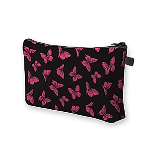 MRSP Cosmetic Bag Makeup bags for women,Small makeup pouch Travel bags for toiletries waterproof (Butterfly)