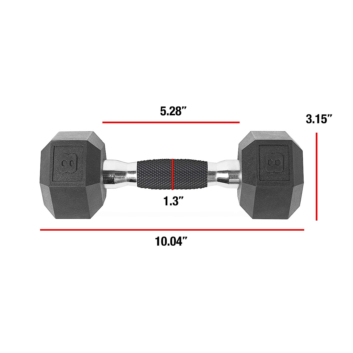 CAP Barbell PVC Coated Dumbbell, Single 12 pound