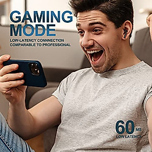 ＷＭＷＹＭＸ Wireless Earbuds, Active Noise Cancelling Headphones in-Ear Bluetooth Headsets with 4 Mics 30hrs Playtime Fast Charging Premium Sound for Sports IPX8 Waterproof Gaming/Sleeping Earphones