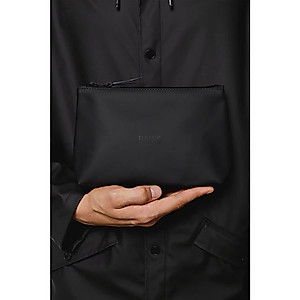 RAINS Cosmetic Bag for Women, Black, One Size