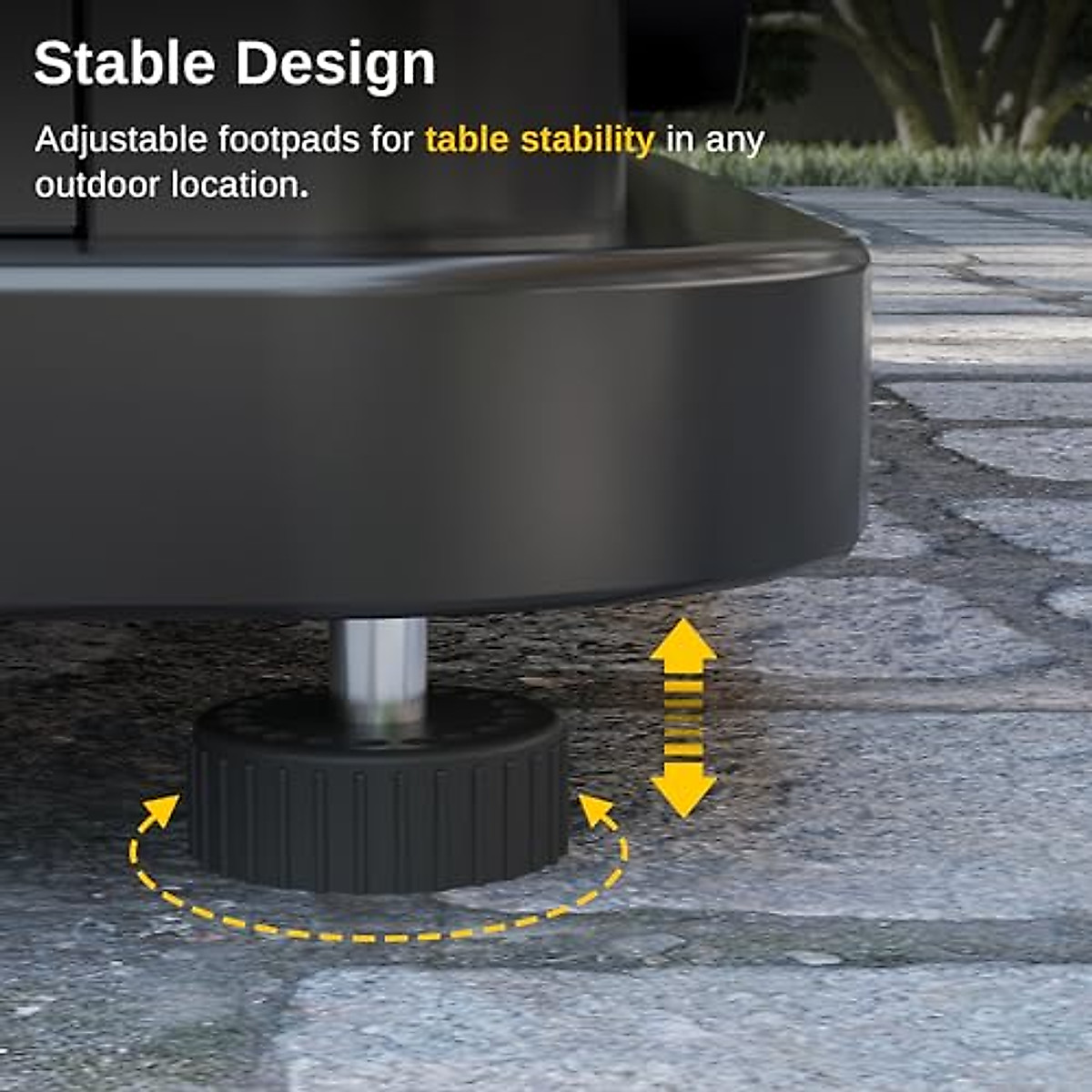 EAST OAK 32'' Propane Fire Pit Table, 50,000 BTU Steel Gas FirePit for Outdoor, Outside Patio Deck and Garden, CSA Certified Fire Table with Magnetic Lid, Cover-Storage Basket and Lava Rock , Black