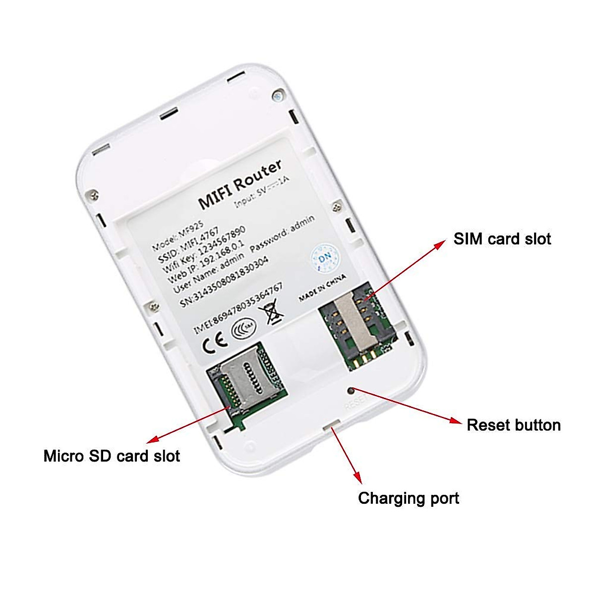 4G LTE Mobile Hotspot Devices,WiFi Box -High Speed -2100Mah -Up to 10 Connected Users -USB Charging-Portable 4G Router Suitable for Phone Laptop Etc，Good Product for Travel