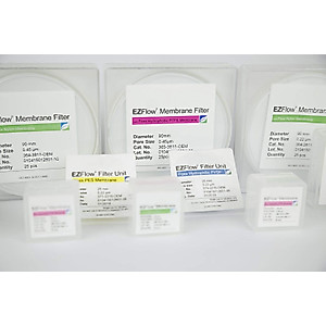 Foxx Life Sciences 365-3612-OEM EZFlow Membrane Disc Filter, Hydrophobic PTFE, 47 mm Diameter, .45 µm Pore Size (Pack of 50)