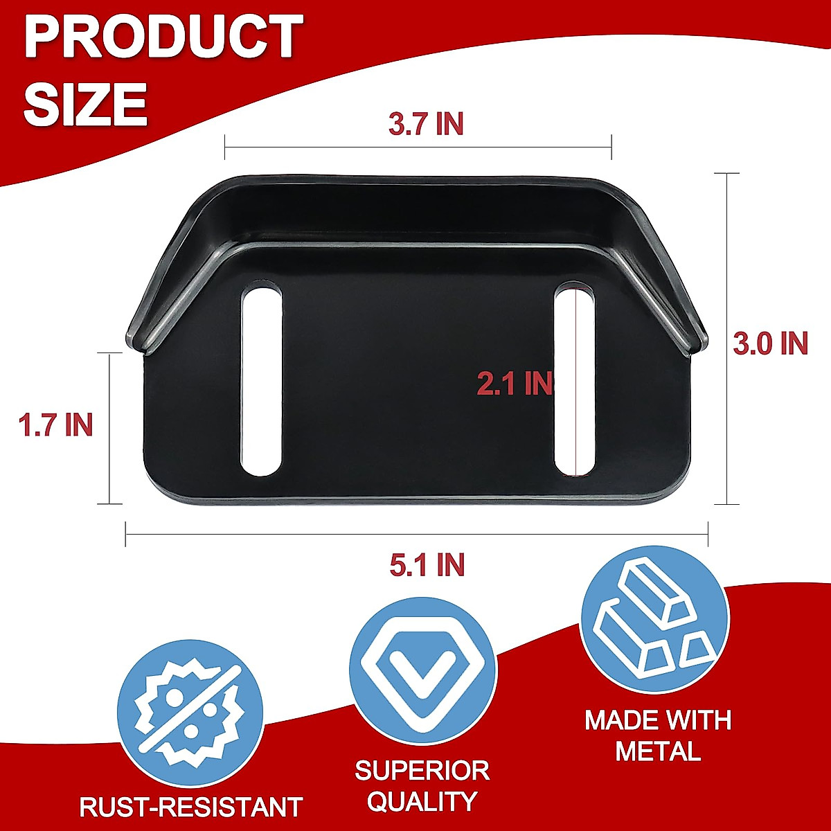 MTD 784-5580,784-5580-0637 Snow Blower Skid Plate Shoes Black Height Adjust Skid Shoe for Snow Throwers, by Cenipar Pack of 2