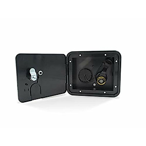 Thetford City/Gravity Water Hatch with 1/2 Inch Male Thread Brass Check Valve Black PN 94255