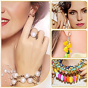 2840 Pieces Jump Rings for Jewelry Making, Shynek Open Jump Rings for Jewelry Making Supplies, Crafts and Keychains(4mm 5mm 6mm 7mm 8mm 10mm)