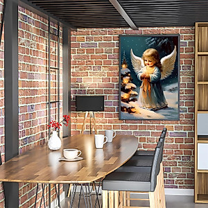 Worihut 5D Diamond Painting Kits for Adults, Angel DIY Full Round Diamond Art with Accessories & Tools,Wall Decoration Crafts for Home Wall Decor 16x20 Inch