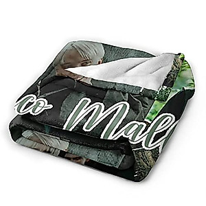 Luxury Fleece 3D Print Throw Blanket Anti Pilling Flannel Comfort Super Soft Sofa Blankets 50"x40"