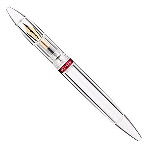 BALDHEADSALLY Moonman MAJOHN M2 Fountain Pen, Clear Transparent Acrylic, Eye Dropper Filling, Large-Capacity Ink Storing, Writing Calligraphy Pen Gift Set (Extra Fine Nib)