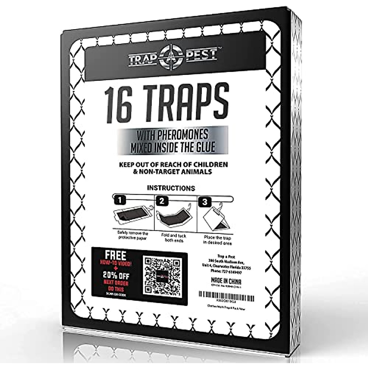 Clothing Moth Traps 16 Pack - Non Toxic Moth Traps for Clothes with Pheromone Attractant - Closet Moth Traps Odorless Sticky Traps for Closet, Carpets - Trap a Pest