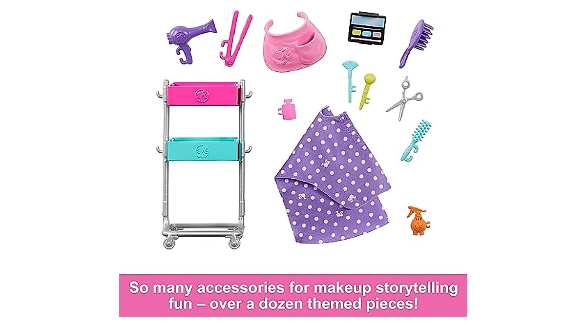 Barbie On-set Stylist Doll & 14 Accessories - Fun Playset
