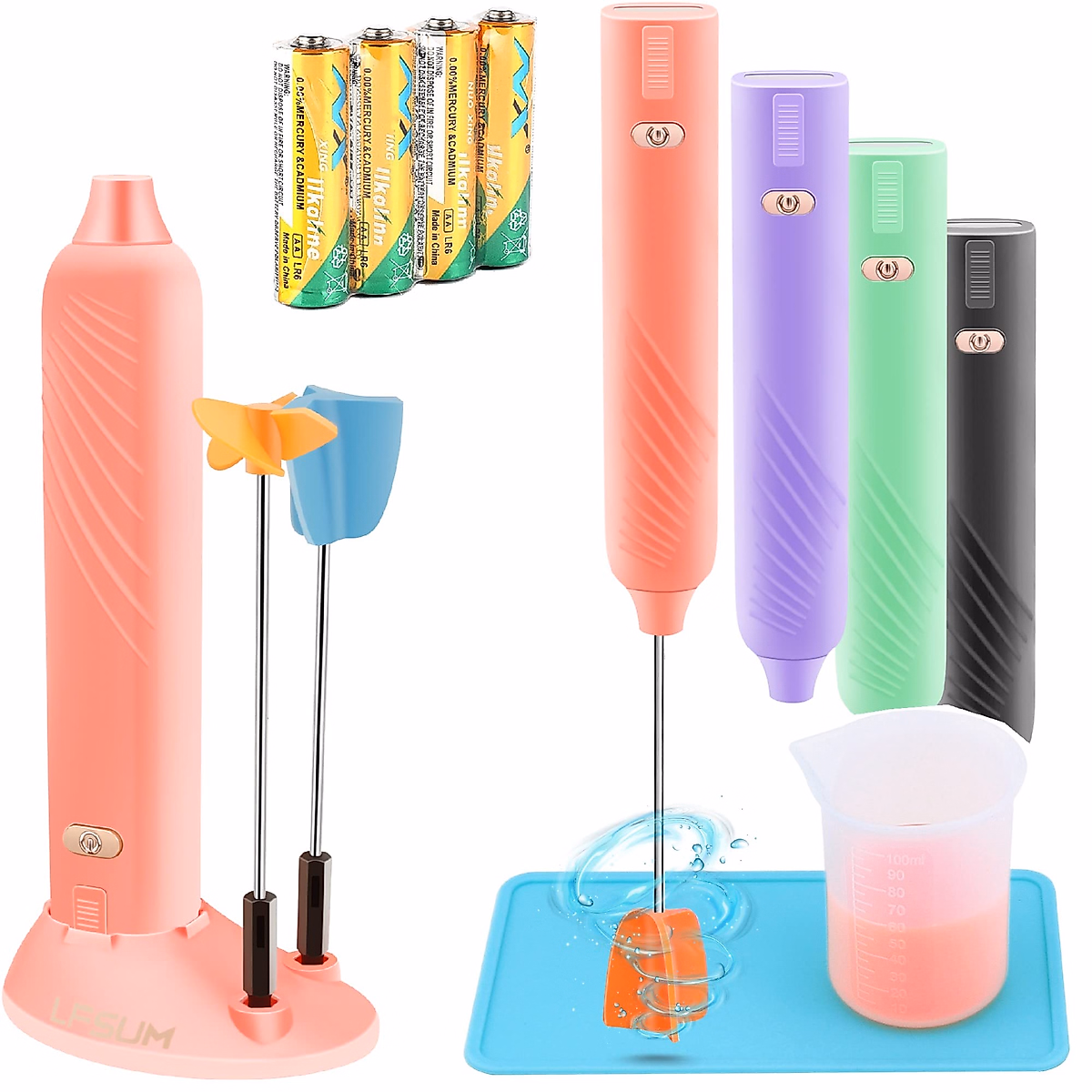 Electric Epoxy Resin Mixer Handheld for Minimizing Bubbles, Resin Stirrer, Silicone Mixing