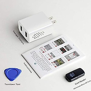 TOQI Spy Camera Wireless Hidden WiFi Camera with Remote Viewing, 2023 Newest Version 1080P HD Nanny Cam/Security Camera Indoor Video Recorder Motion Activated, Support iOS/Android, White, No Audio