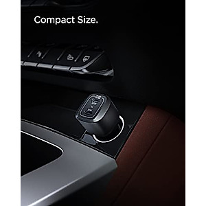 Spigen USB C Car Charger 75W Dual Ports PPS 45W PD 30W Super Fast Charge Car Adapter for Galaxy S23 Ultra Plus S22 S21 Note 20 Z Flip Fold 4 3 iPhone 14 13 Pro Max Mini 12 Pixel 7 Pro MacBook Air iPad