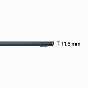 Apple MacBook Air 15.3" with Liquid Retina Display, M2 Chip with 8-Core CPU and 10-Core GPU, 24GB Memory, 2TB SSD, 35W Dual USB-C Power Adapter, Midnight, Mid 2023