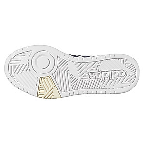 adidas Women's Hoops 3.0 Mid Top Basketball Shoes, White/Legend Ink/Rose Tone, 8