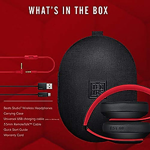 Beats Studio3 Decade Collection Wireless Over-Ear Headphones - Defiant Black/Red