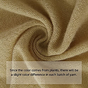 GreenMount Women's Scarf 100% Cashmere Knitted Scarf Shawl Plant Dyeing Warm Soft for Fall Winter Women