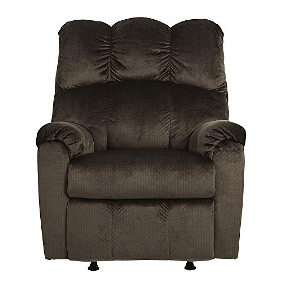 Signature Design by Ashley Foxfield Casual Manual Rocker Recliner, Dark Brown