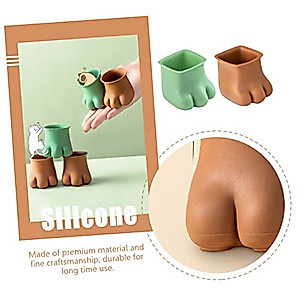 ibasenice 8pcs Silicone Table and Chair Foot Cover Cat Furniture Protector Desk Riser Couch Risers Anti- Slip Chair Leg Caps Sofa Lifters Chair Feet Covers Chair Feet Silicone Covers Small