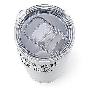 CafePress That's What She Said. Stainless Steel Travel Mug 20 oz. Insulated Stainless Steel Coffee Tumbler