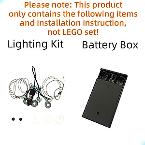 GEAMENT LED Light Kit Compatible with UCS Luke's Landspeeder - Lighting Set for 75341 Building Model (Model Set Not Included)
