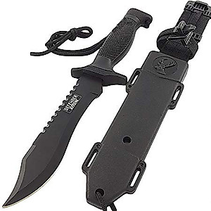 12" Tactical Bowie Survival Hunting Knife w/Sheath Military Combat Fixed Blade