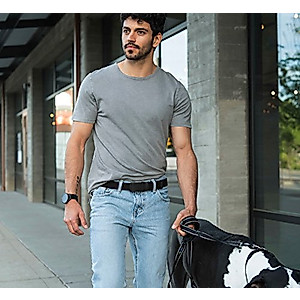 SlideBelts Men's Canvas Belt - Black with Matte Black Buckle