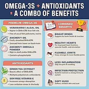 Bernie’s OMG!!! Omegas 5X Extra Strength Omega-3s DHA+EPA, Chews with Fish Oil for Dogs, Ultimate Skin & Coat, Works as Dog Allergy Chews, Dog Calming Chews, Joint Supplement. (Salmon)