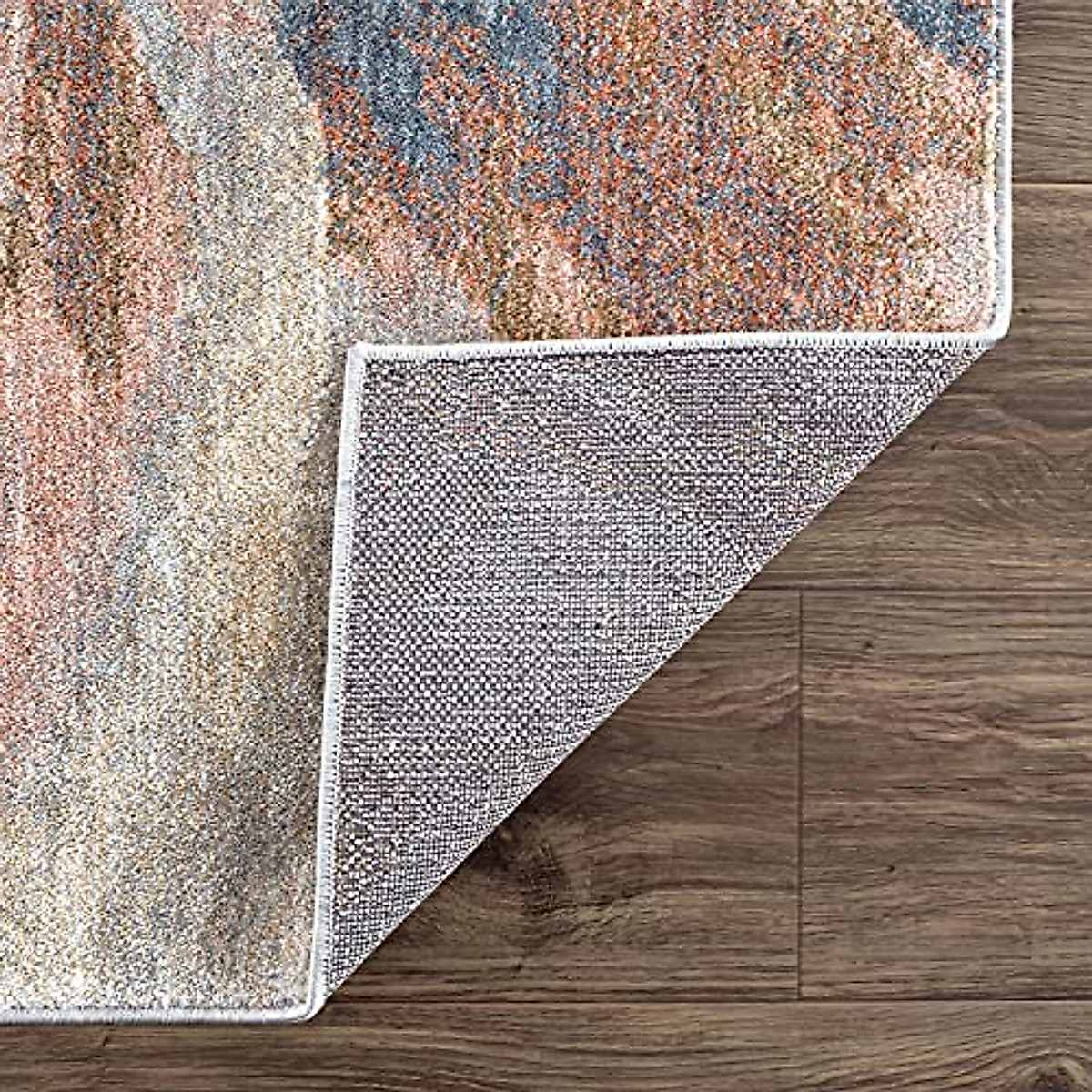Abani 5' x 8' (5'3"x7'6") Contemporary Rugs Multicolor Swirl Area Rug - Modern No-Shed Premium Dining Room Rug