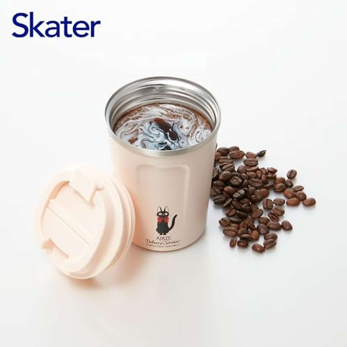 Skater STBC3F-A Vacuum Stainless Steel Coffee Tumbler, Hot and Cold Retention, Small, 11.8 fl oz (350 ml), Kiki's Delivery Service, Jiji Ghibli