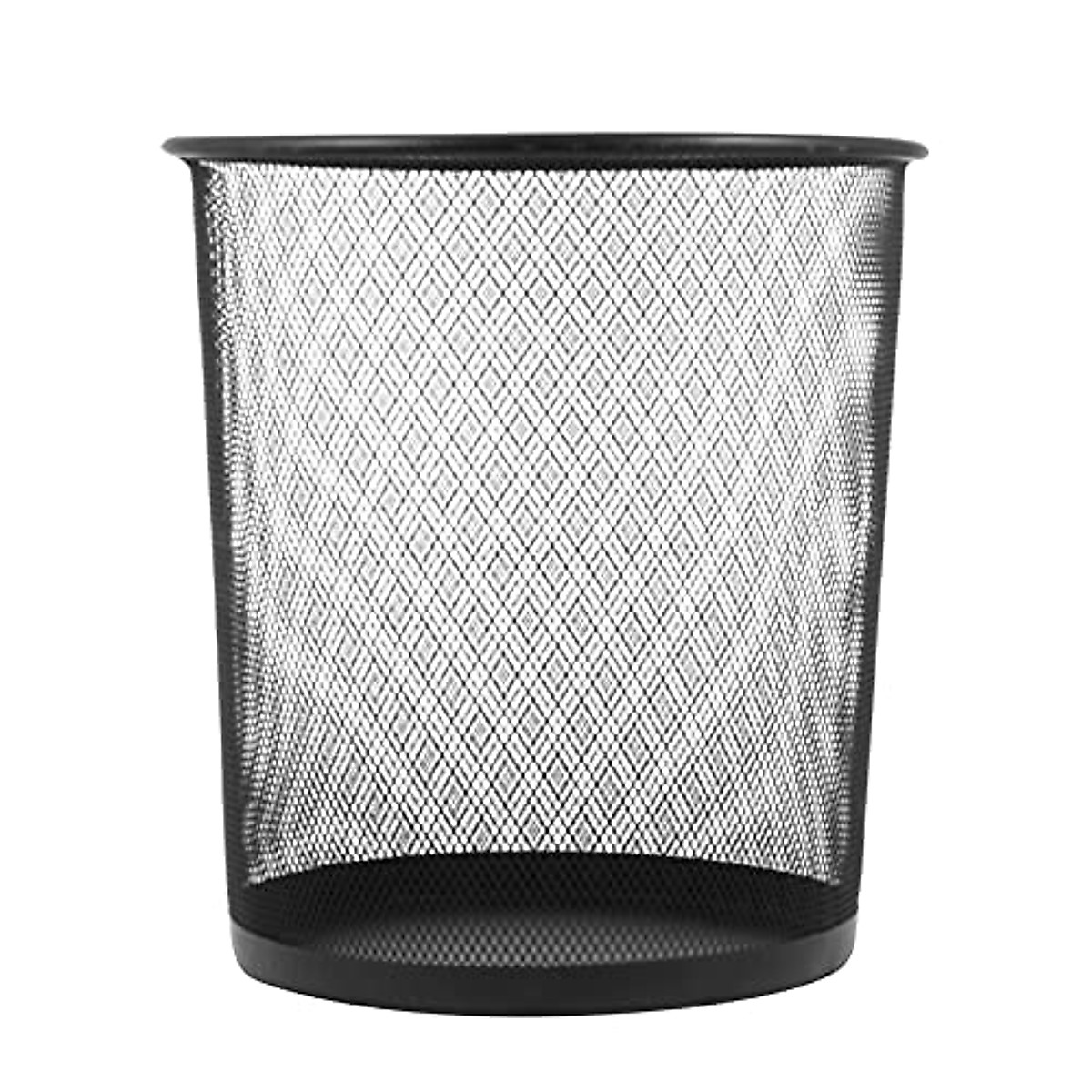 Trashcan Mesh Wire Garbage Basket Black Wastebasket Recycling Bin Paper Clutter Waste Can Home Office Trash Can Size S Office Wastebasket
