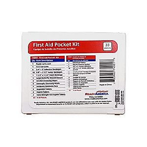 Ready America 70280 72 Hour Emergency Kit, 2-Person, 3-Day Backpack, Includes First Aid Kit, Survival Blanket, Portable Preparedness Go-Bag for Camping, Car, Earthquake, Travel, Hiking, and Hunting, Red