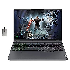 Lenovo 2022 Legion 5 Pro 16" QHD 165Hz Gaming Laptop, AMD Ryzen 9 6900HX, 32GB DDR5 RAM, 2TB PCIe SSD, NVIDIA GeForce RTX 3070Ti, Backlit Keyboard, 720P Webcam, Grey, Win 11, 32GB SnowBell USB Card