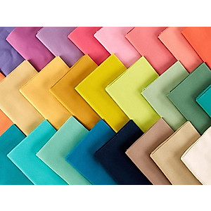 8 Solid Color FAT QUARTERS Mix 100% Cotton ~ Quilt Fabric ~ Crafts ~ Sewing ~ Assorted Colors