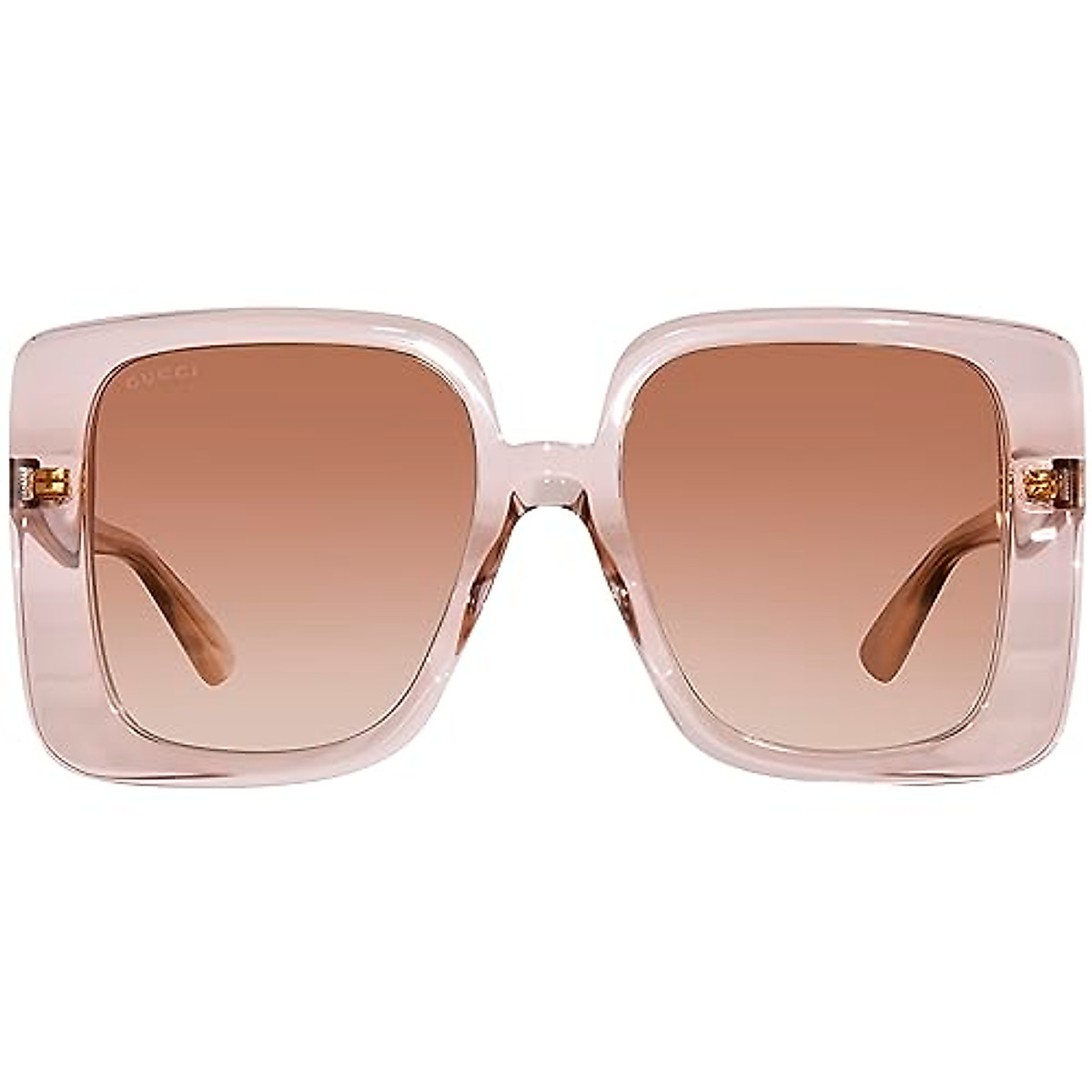 Gucci GG1314S 005 Beige/Brown Mirrored Oversized Square Women's 55mm Sunglasses