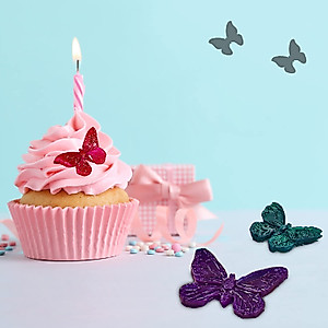 Silicone Butterfly Molds, AIMEIKI 4 Pack Butterfly Fondant Molds Chocolate Candy Cake Baking Molds for Decorating Cake Cupcake Toppers Christmas Decor