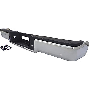 Garage-Pro Step Bumper Compatible with 2004-2006 Ford F-150, Fits 2006 Lincoln Mark LT Steel, Chrome, Hitch Style, with Rear Object Sensor Holes, (F-150, To 8-8-05/Mark LT, To 8-7-05), Styleside