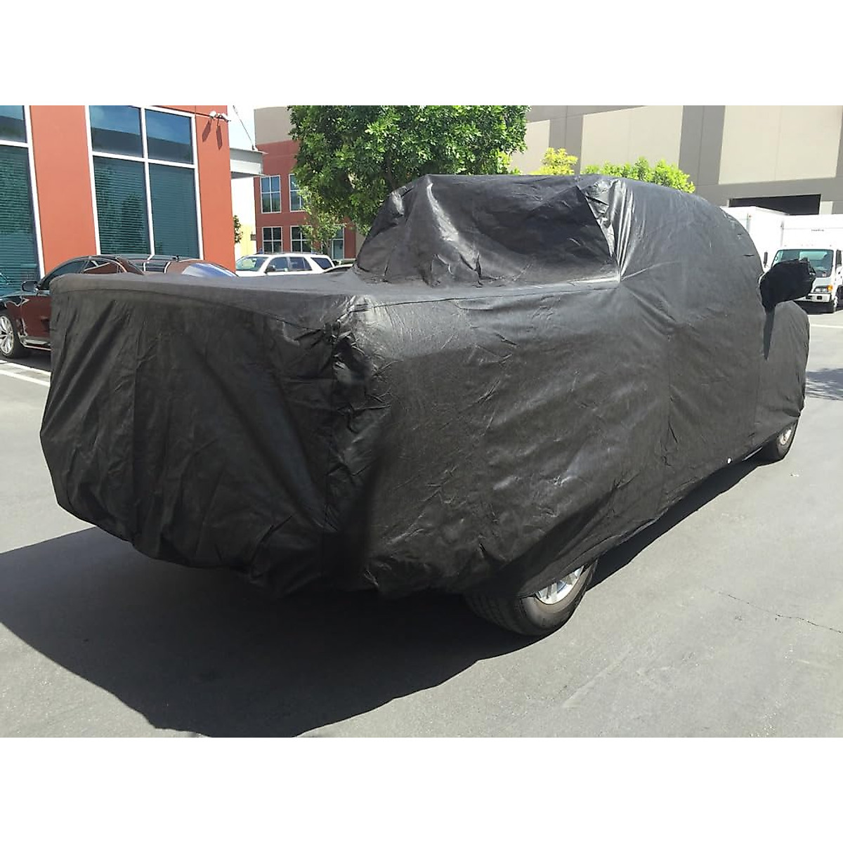 CarsCover Custom Fits for 2001-2024 Ford F150 Crew Cab 5.5ft Short Bed Box Truck Car Cover Premium Xtrashield Black