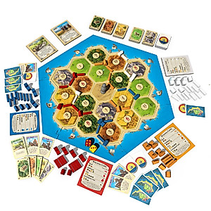Catan Board Game (Base Game) | Family Board Game | Board Game for Adults and Family | Adventure Board Game | Ages 10+ | for 3 to 4 Players | Average Playtime 60 Minutes | Made by Catan Studio