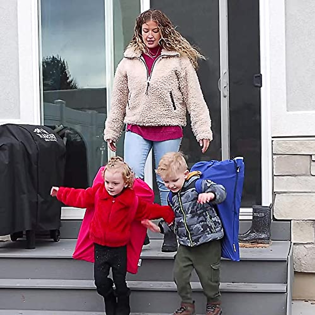 SUNNYFEEL Small Camping Chair, Portable Folding Aluminum Directors Chairs Lightweigh with Cup Hold, Pocket for Beach,Trip,Picnic,Outdoor Sports Events Foldable Camp Lawn Chair with Backpack Straps