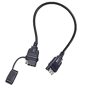 CARROFIX 4 Way Flat Trailer End Connector with 32-Inch Jacketed Cable Wire 4 Pin Trailer Wiring Extension