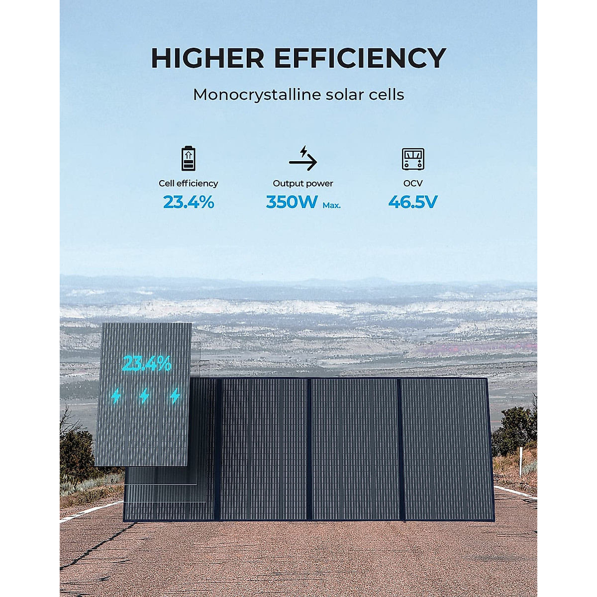 BLUETTI Solar Generator AC200MAX with 350W Solar Panel Included, 2048Wh Portable Power Station w/ 4 2200W AC Outlets, LiFePO4 Battery Pack, Expandable to 8192Wh for Home Backup, Road Trip, Off Grid